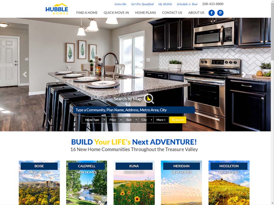 New Website Launch - Hubble Homes, LLC