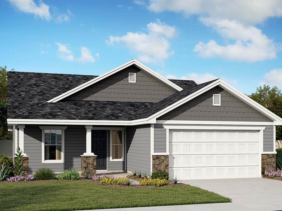 Alturas | 3-Bed, 2-Bath New Ranch Home Floor Plan | Hubble Homes