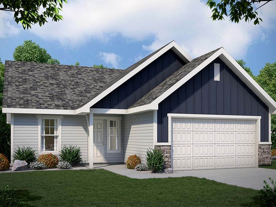 Alturas | 3-Bed, 2-Bath New Ranch Home Floor Plan | Hubble Homes